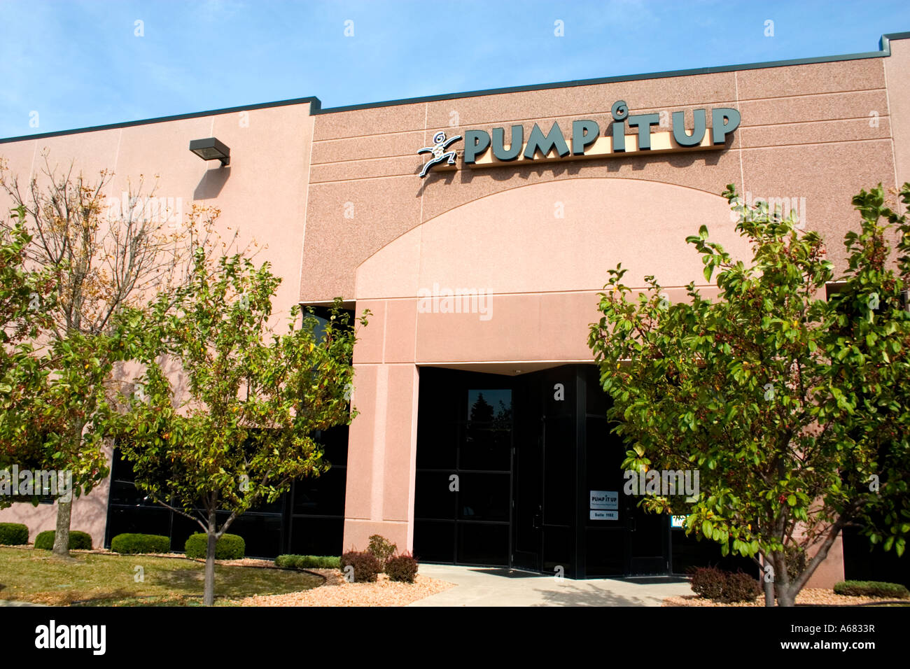 Entrance to Pump It Up - The Inflatable Party Zone - indoor ...