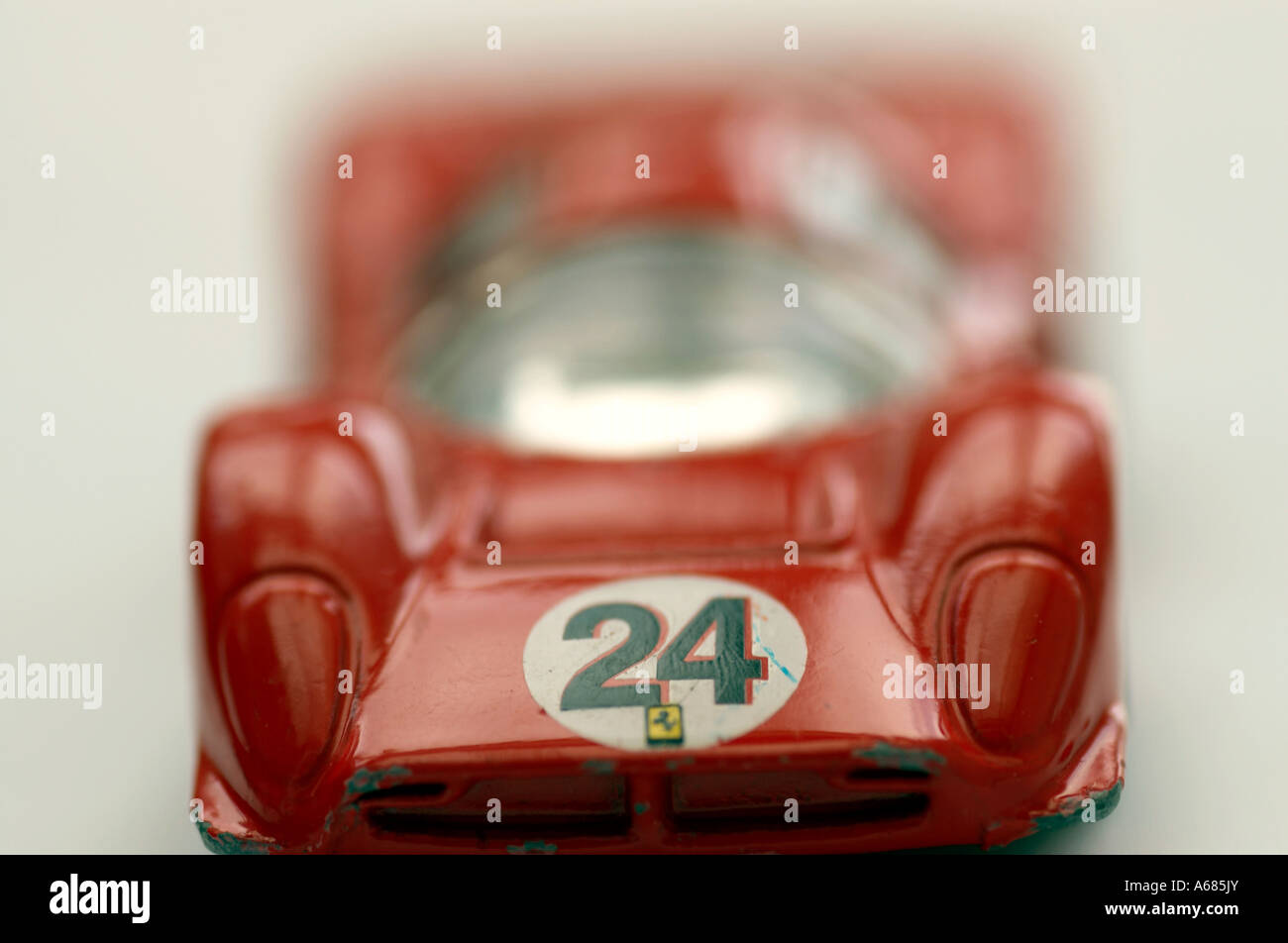 A child's red toy racing car (number 24 Stock Photo - Alamy