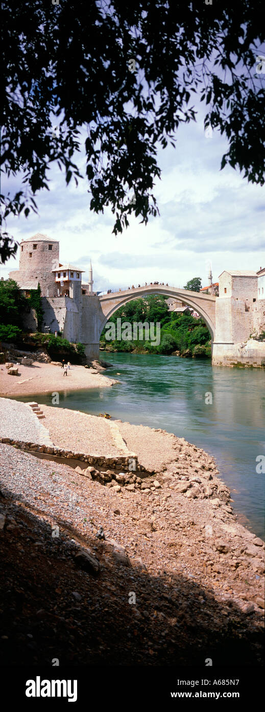 Rebuilt Old Bridge at Mostar Stock Photo - Alamy
