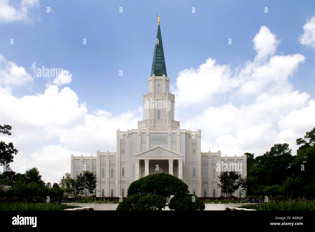 Houston LDS Temple trees Mormon Church of Jesus Christ of Latter-Day ...