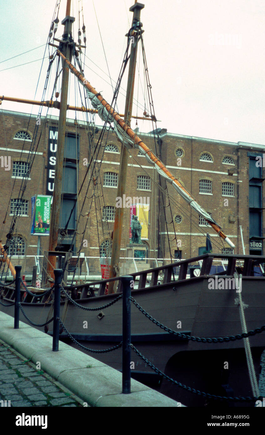 Full size replica of Captain Scott's Discovery, West India Dock and ...
