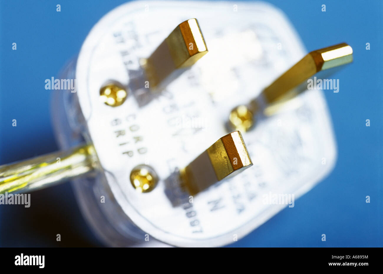British domestic 3-pin electrical plug Stock Photo - Alamy