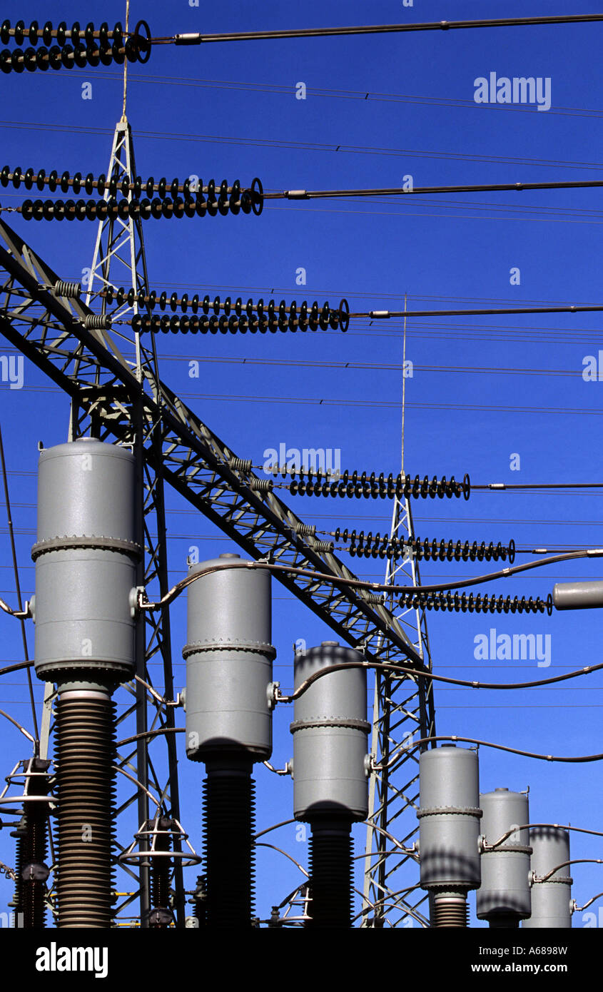 electricity substation in Solingen, North Rhine Westphalia, Germany ...