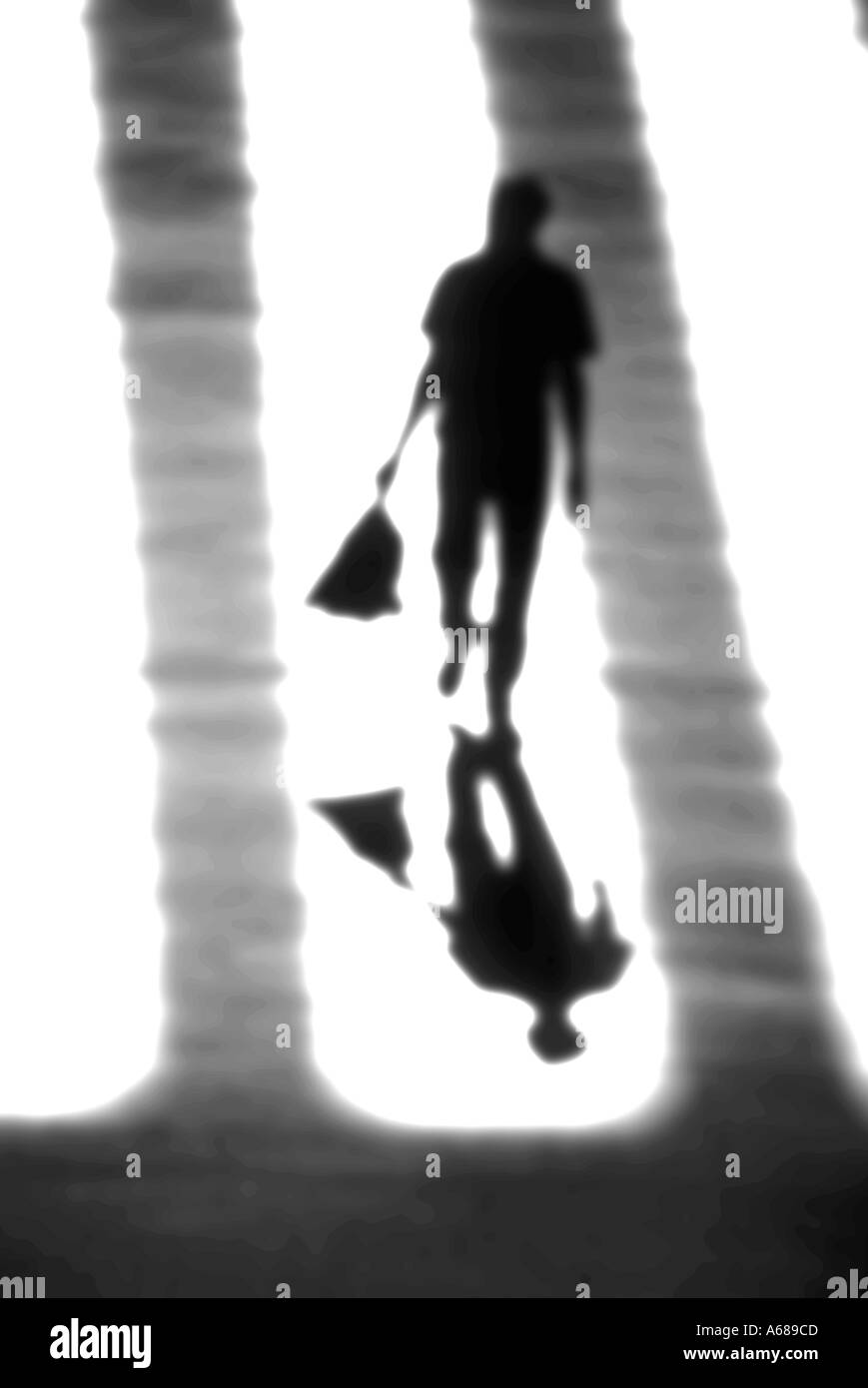 Back lit silhouettes of people out of focus Stock Photo - Alamy