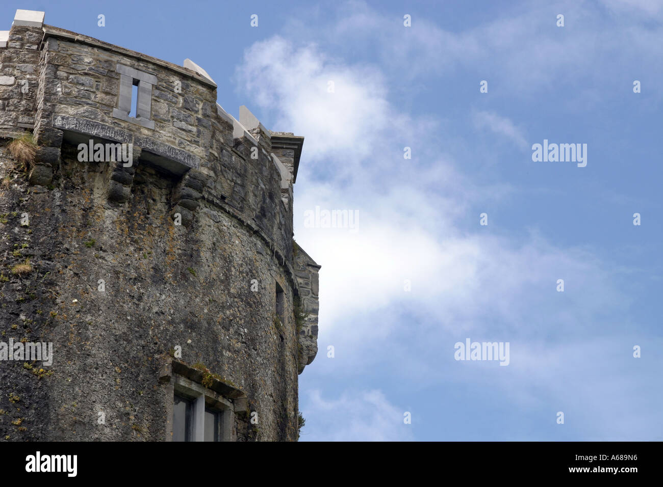 The top of an Irish castle Stock Photo - Alamy