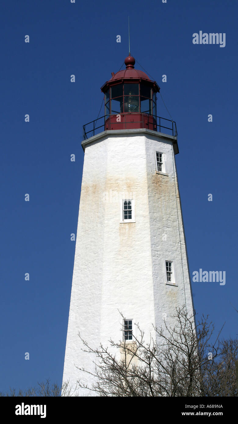 The lighthouse at Sandy Hook, NJ, USA Stock Photo - Alamy