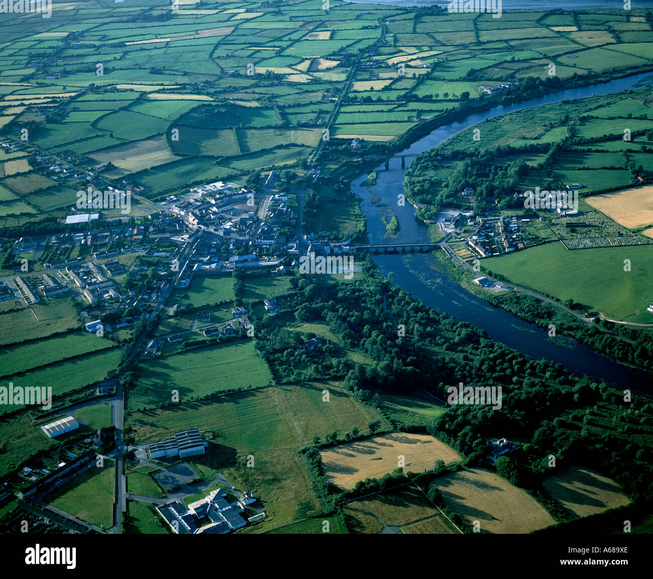 inland irish town on a fresh water river fresh water river making its ...