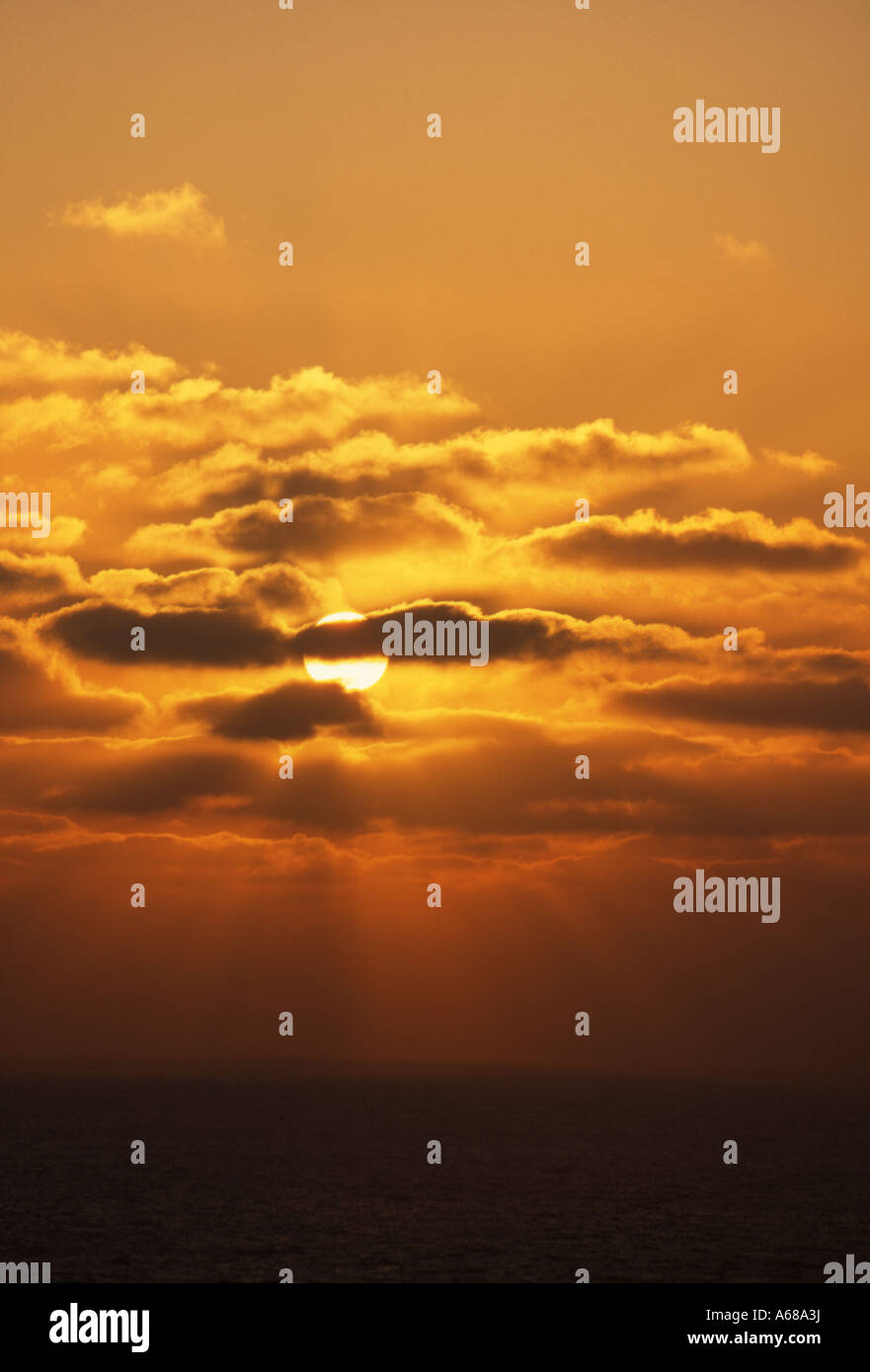 Low key sunset in Mexico Stock Photo - Alamy