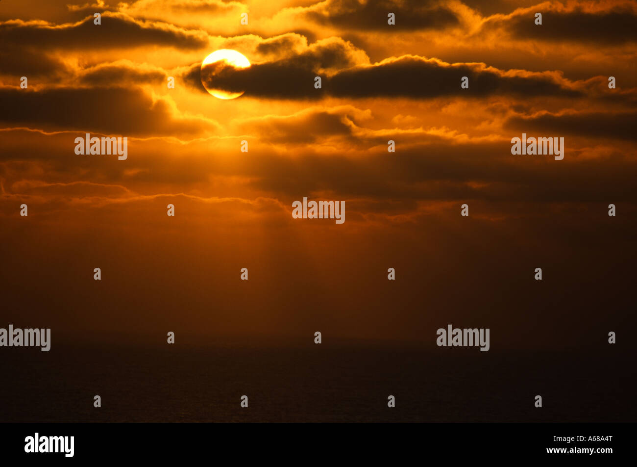 Low key sunset,Mexico Stock Photo - Alamy