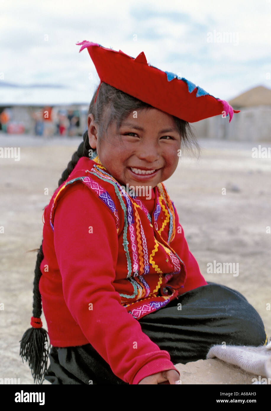 Pretty peruvian girl in traditional hi-res stock photography and images ...