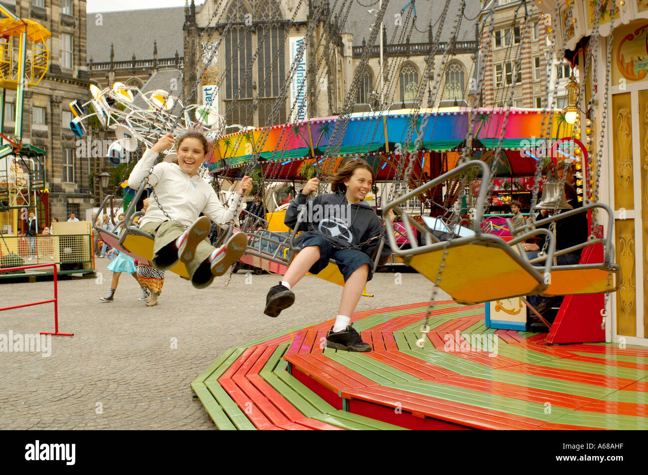 Children roundabout hi-res stock photography and images - Alamy