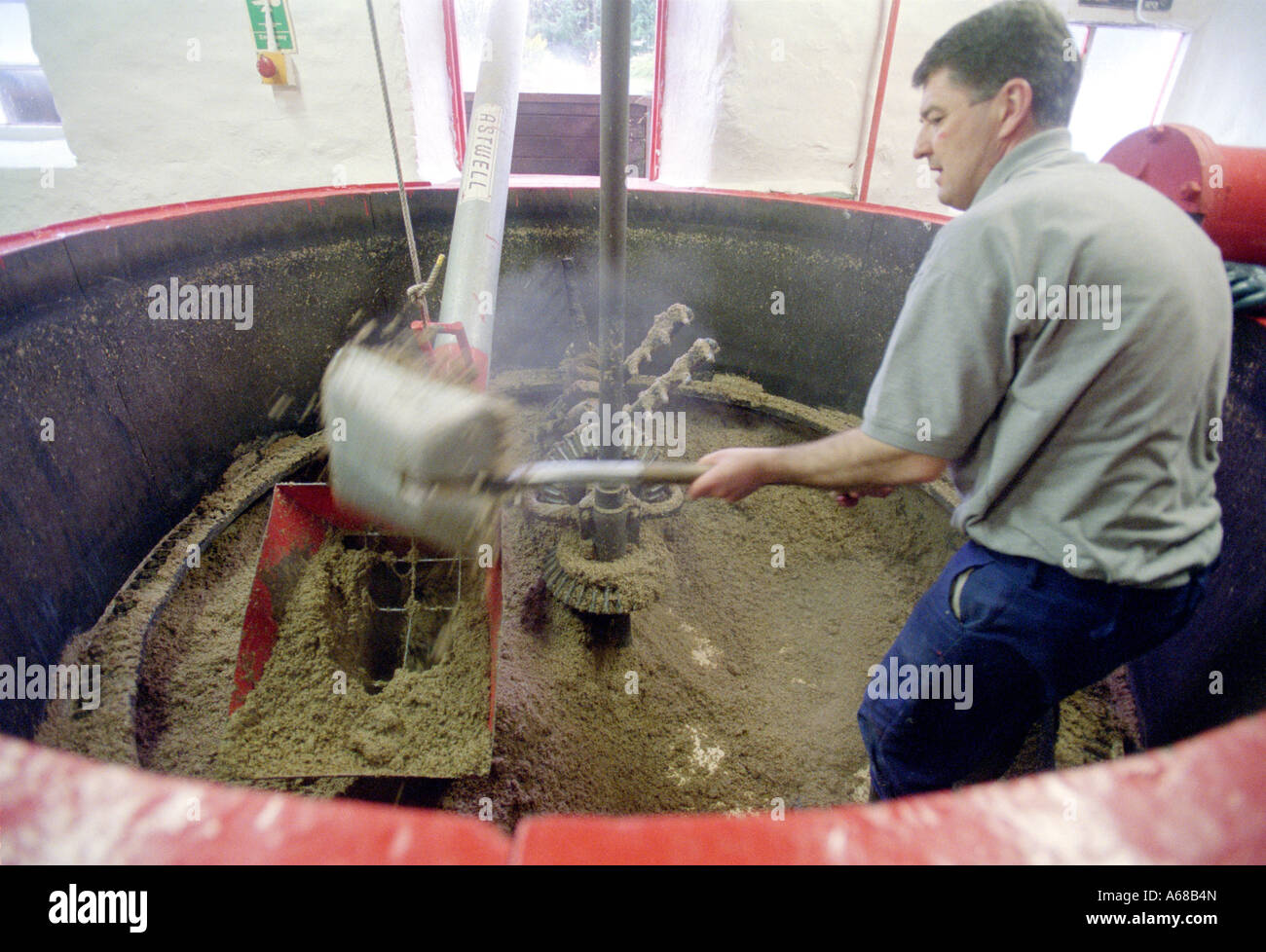 Mashing Out at Edradour Distillery, Pitlochery Scotland Stock Photo - Alamy