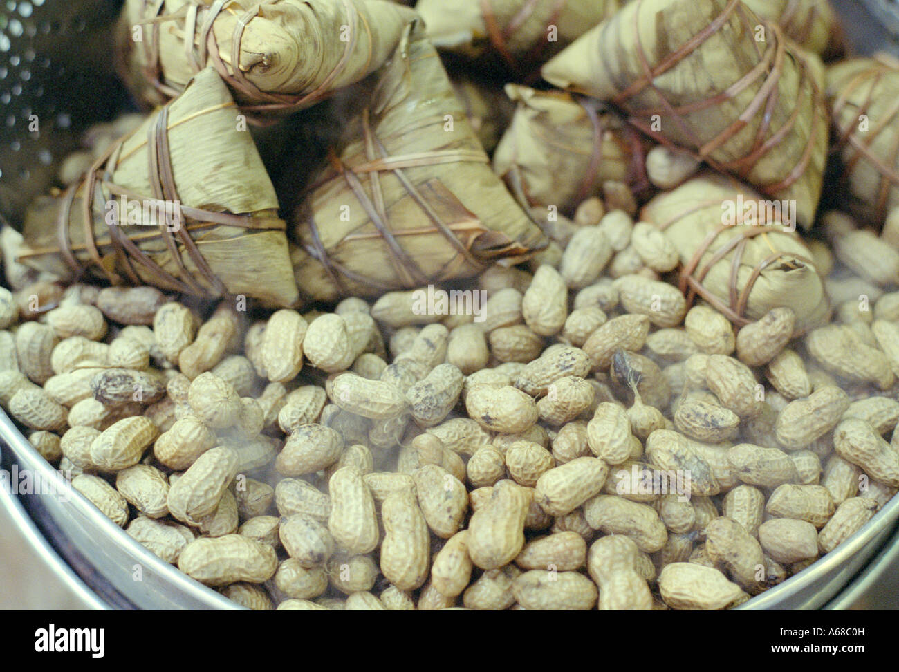 Hot Peanuts, Red market, Macau Stock Photo - Alamy