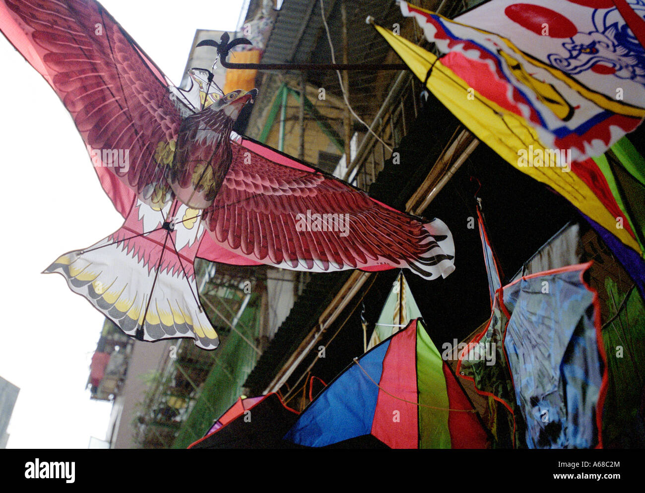 kite stall, Largo De Santo Agostinho, Macau Stock Photo - Alamy