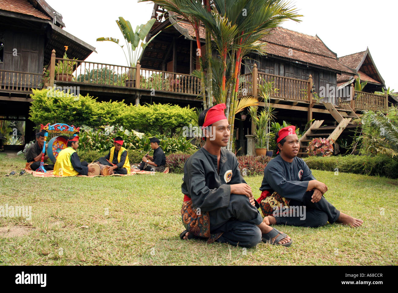 Sitting Position Of The Malay Art Of Self Defence Known As Silat In