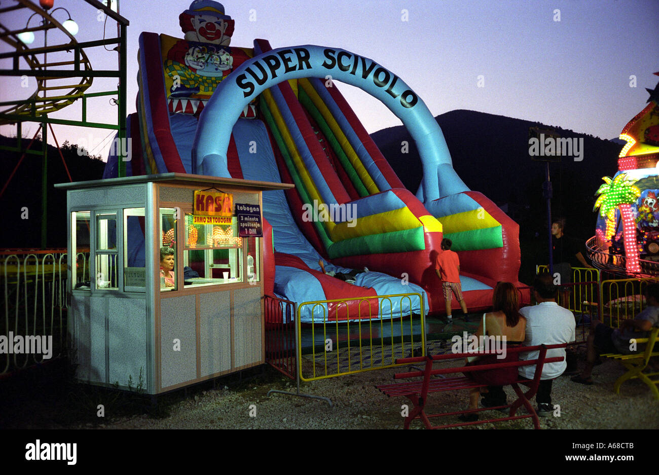 Funfair bouncy castle hi-res stock photography and images - Alamy