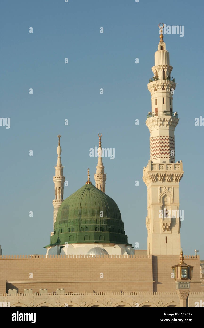 Nabawi Mosque in Medina Saudi Arabia Prophet Muhammad (PBUH) was buried ...