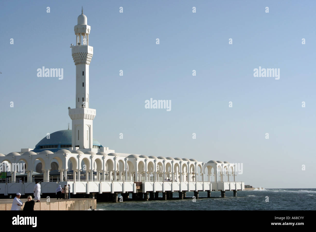 Floating mosque at Red Sea in Jeddah, Saudi Arabia Stock Photo - Alamy