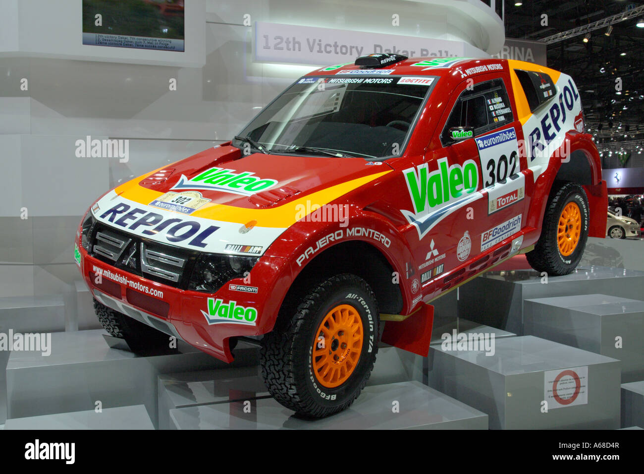 Mitsubishi Pajero Montero Evolution at the 2007 Geneva Car Show Stock ...