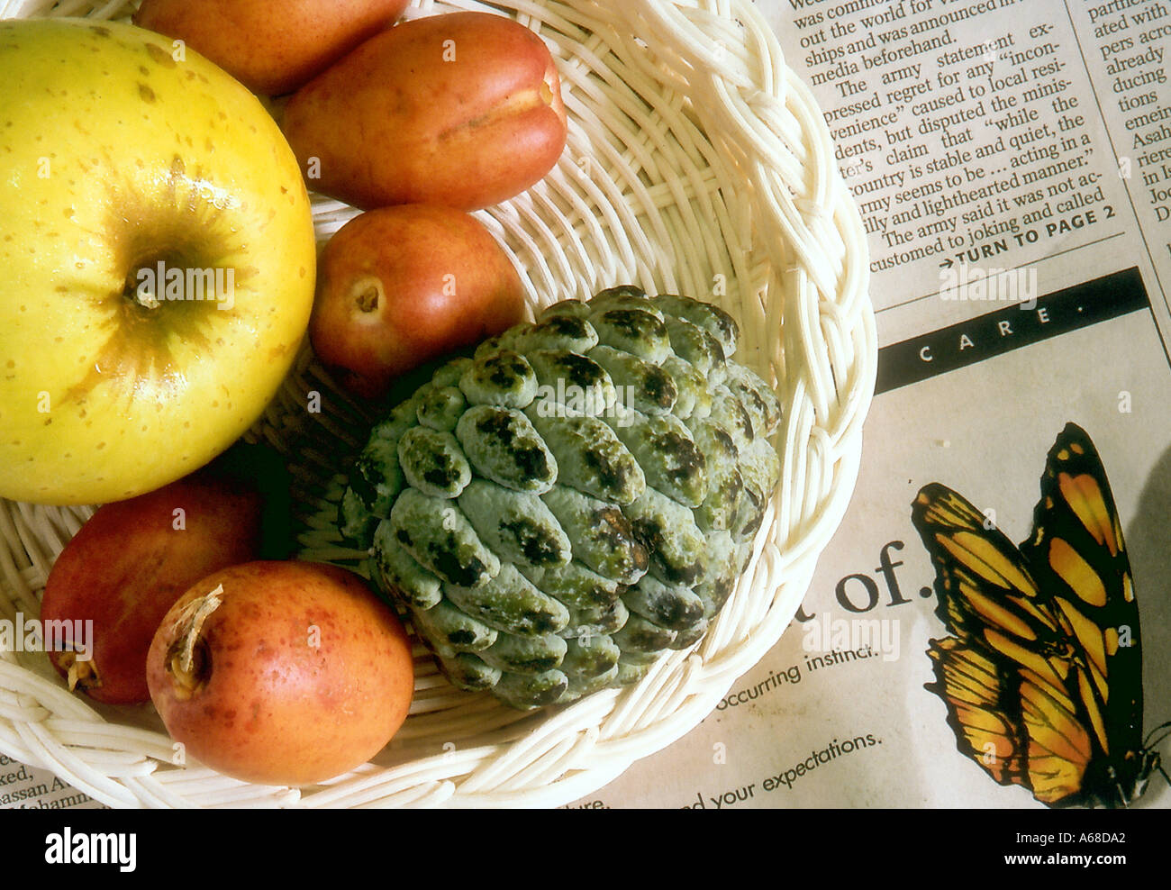 basket of lebanese fruits Stock Photo - Alamy