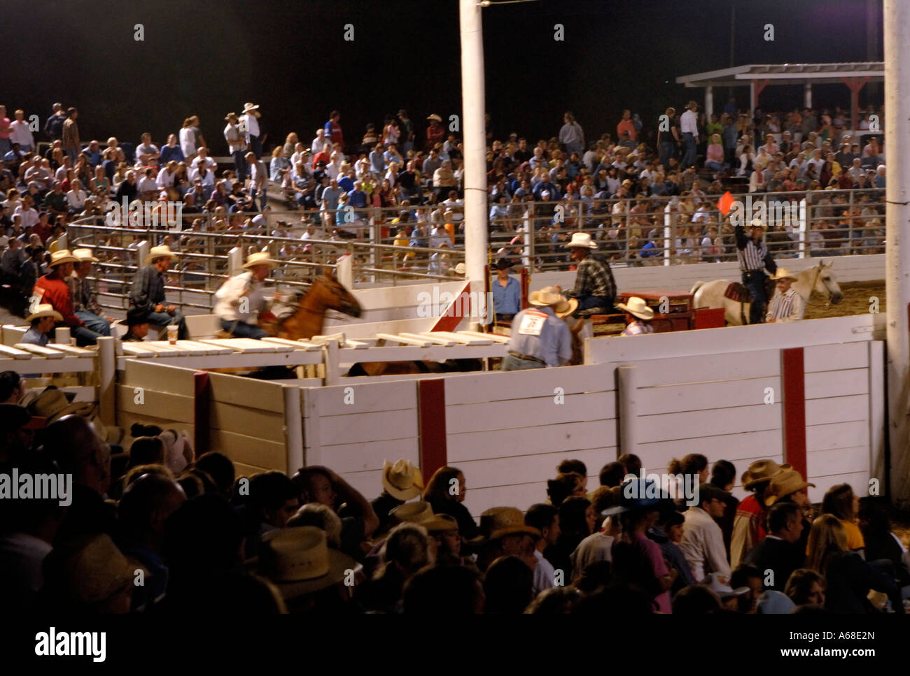 Cowboys at the rodeo Cowtown New Jersey Stock Photo - Alamy