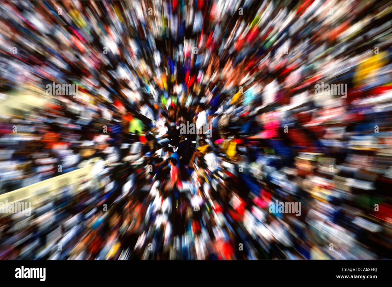 Alone in a crowd Stock Photo - Alamy