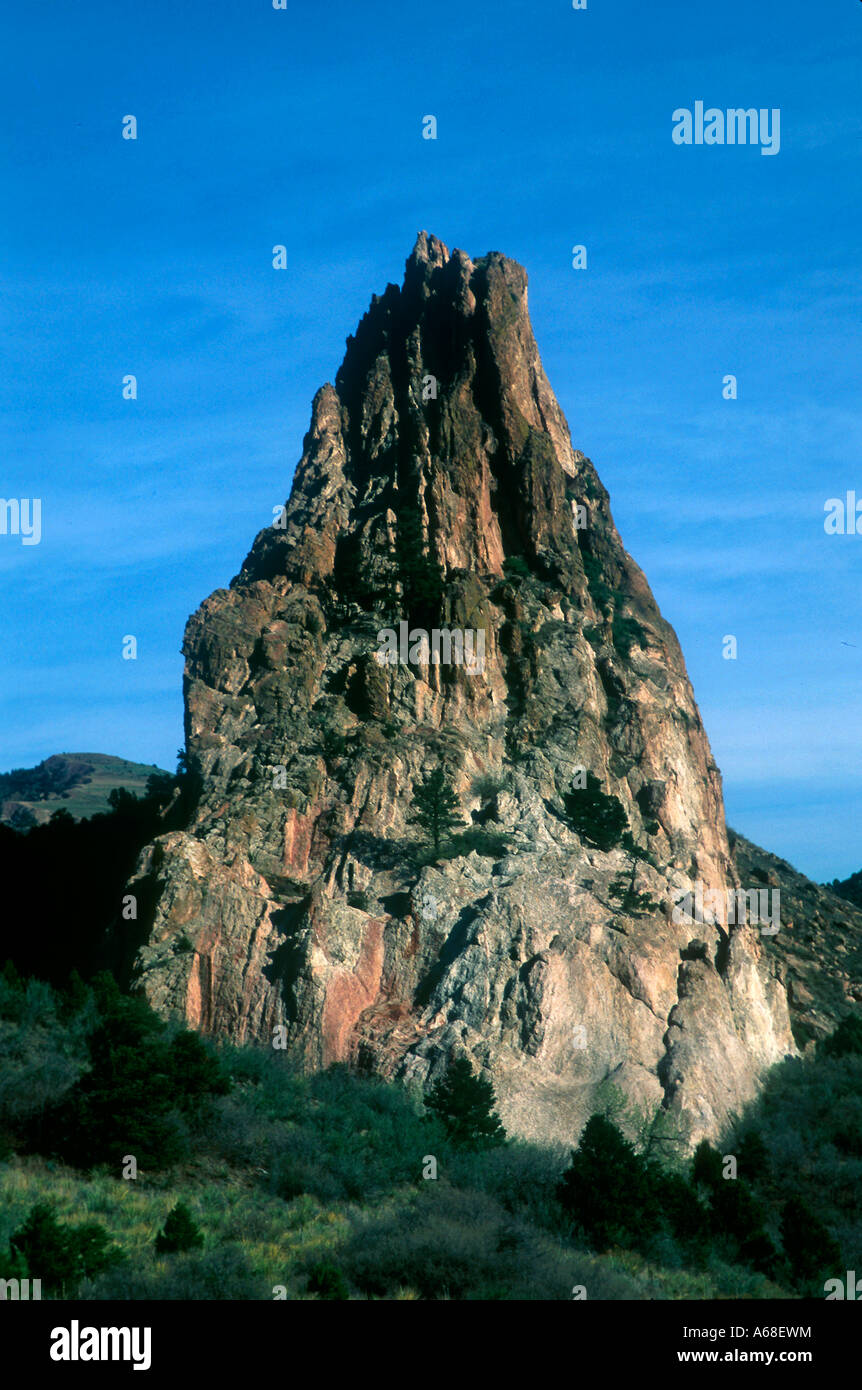 Sedimentary rock formation in the Garden of the Gods Park Colorado ...