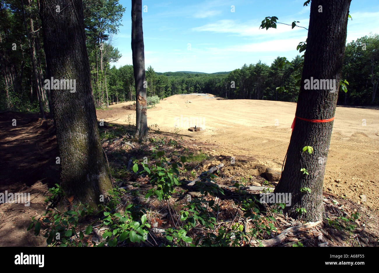 Golf course construction Stock Photo - Alamy