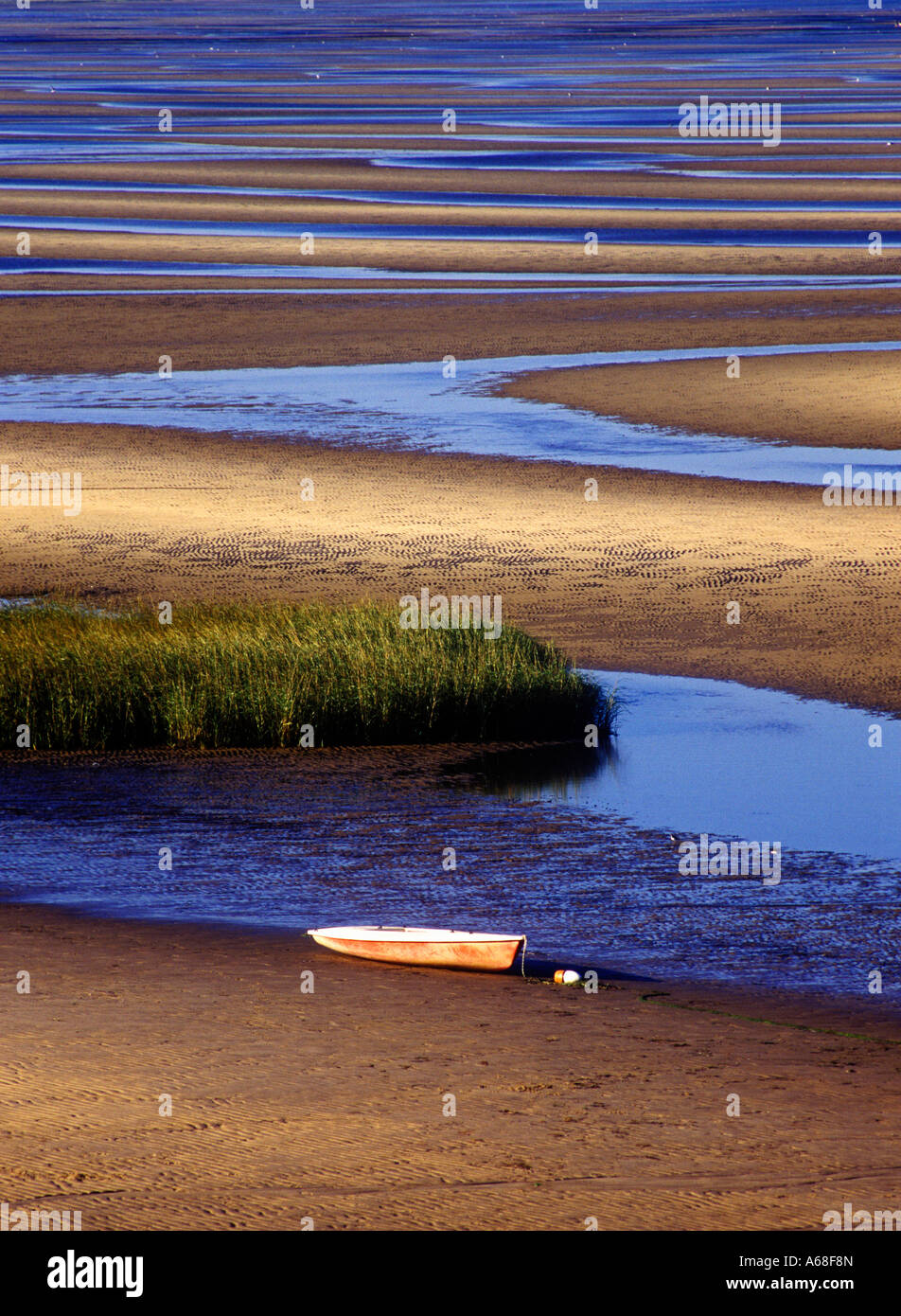 Cape Cod small boat tidal flats, Eastham Cape Cod, MA Stock Photo - Alamy