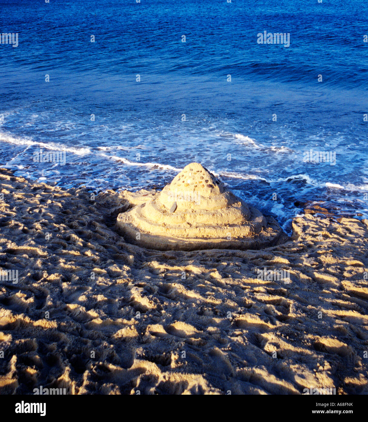 Sandcastle on Nauset Beach Cape Cod National Seashore Orleans MA Stock ...