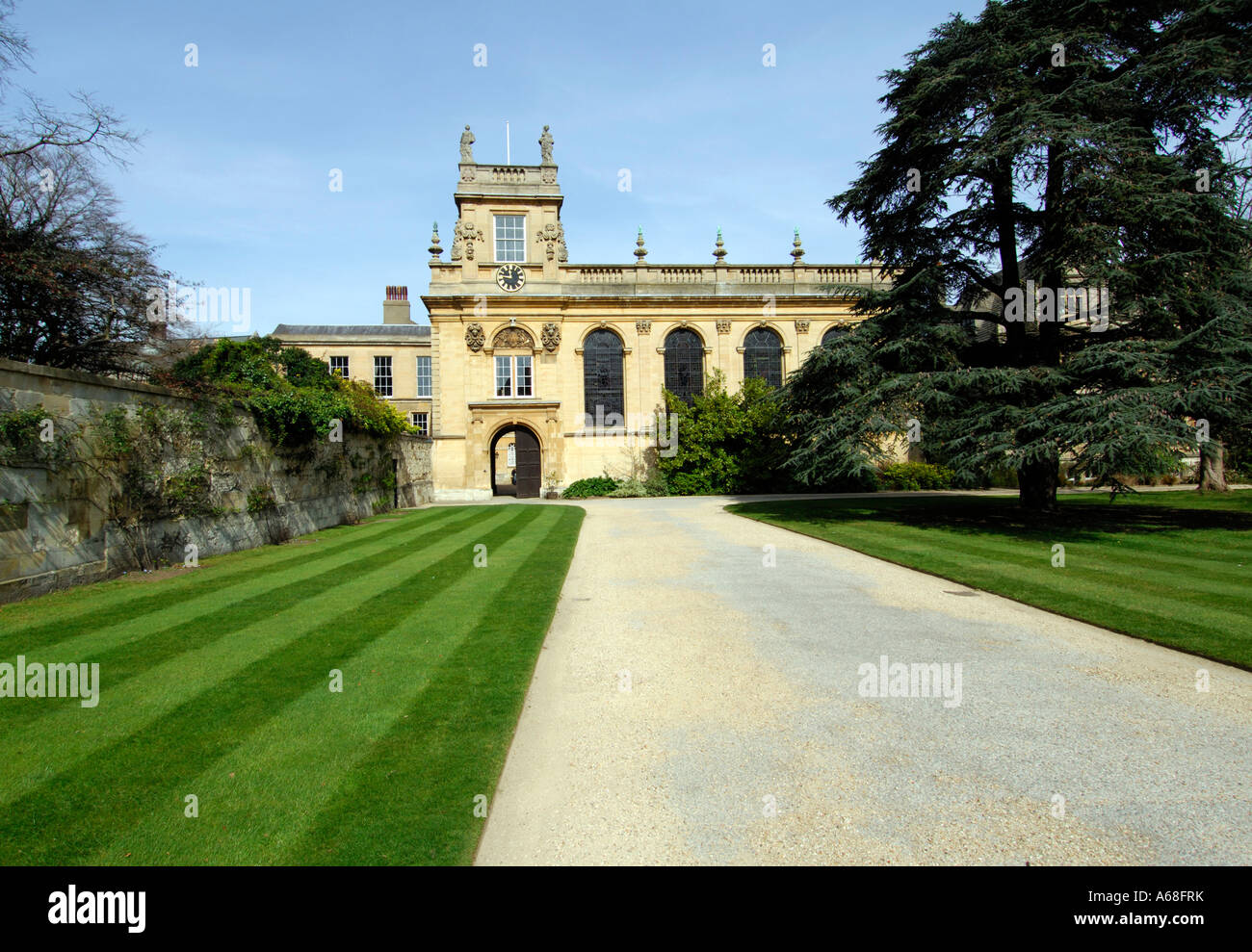 Trinity College Oxford Durham Quadrangle Stock Photo - Alamy