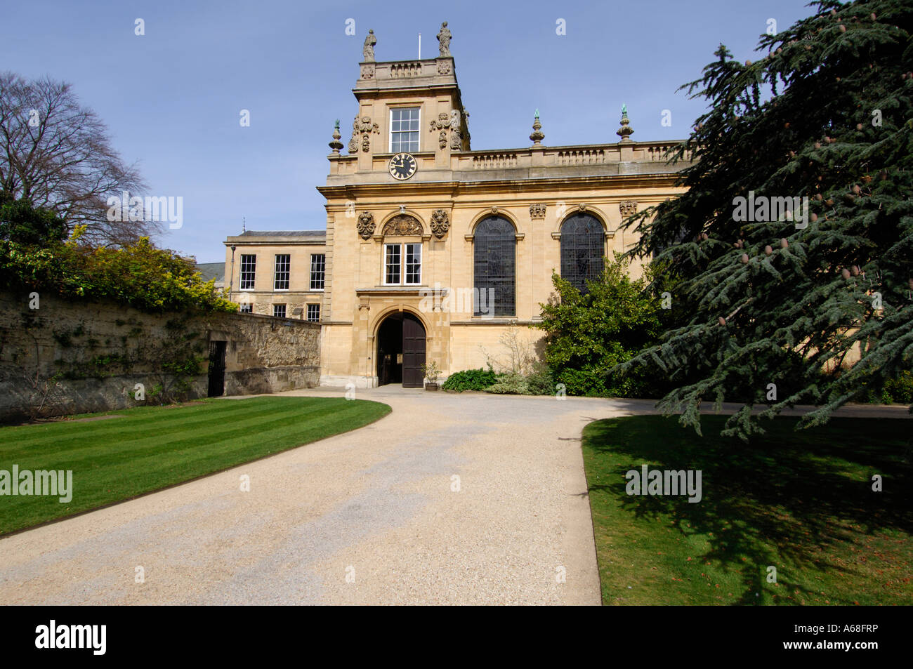Trinity College Oxford Durham Quadrangle Stock Photo - Alamy