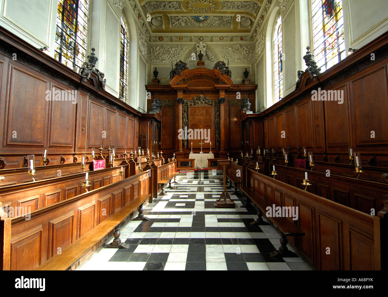 Interior of Trinity College Chapel Stock Photo - Alamy