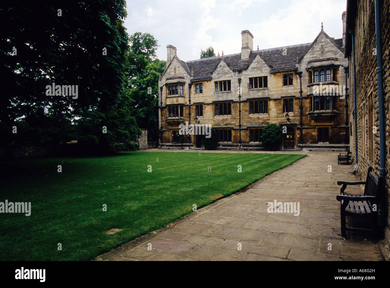 Merton College grounds Stock Photo - Alamy