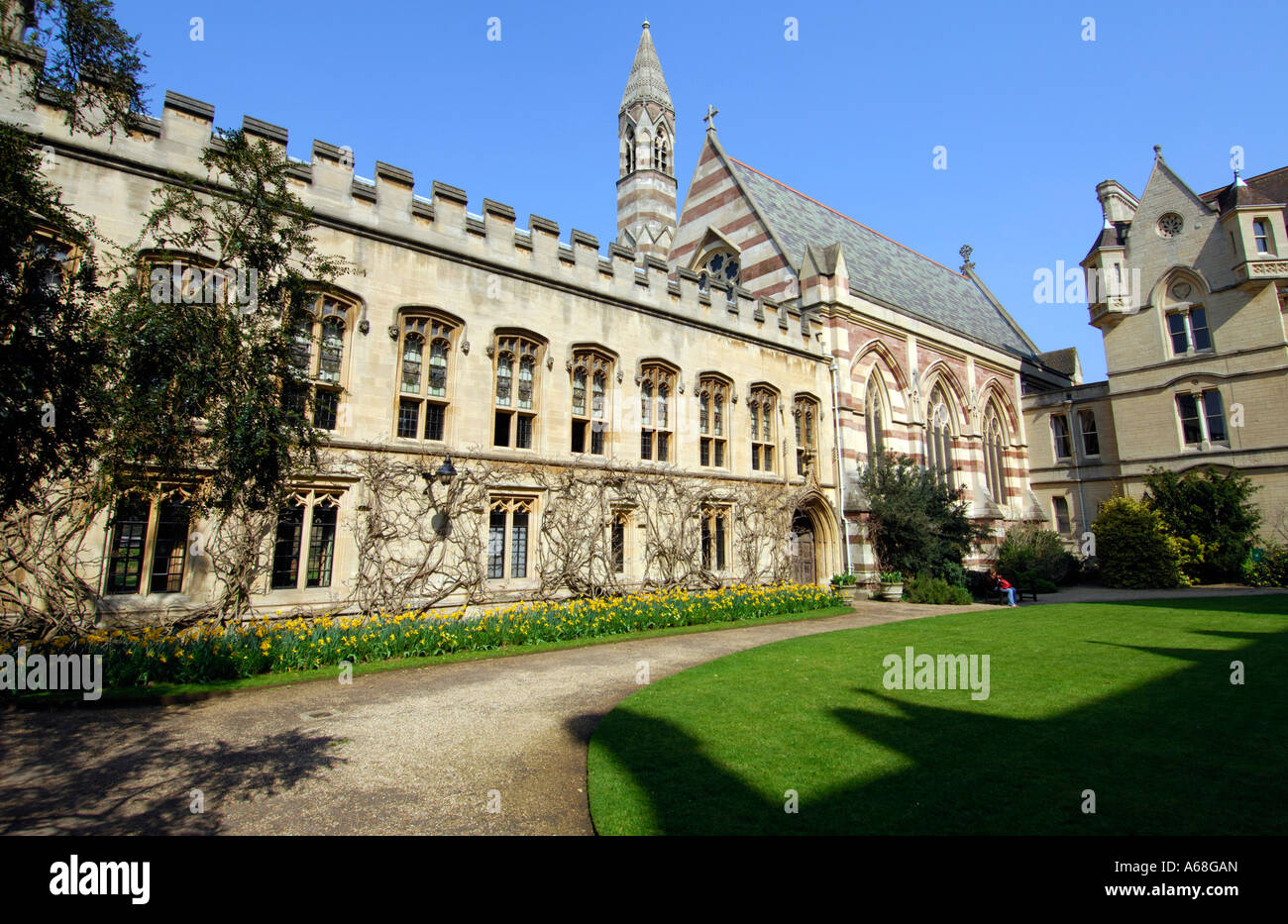 Balliol College Front Quad and Chapel Stock Photo - Alamy