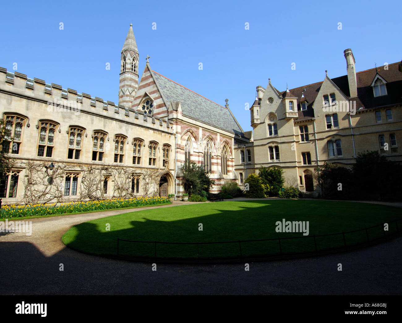 Balliol College Front Quad and Chapel Stock Photo - Alamy