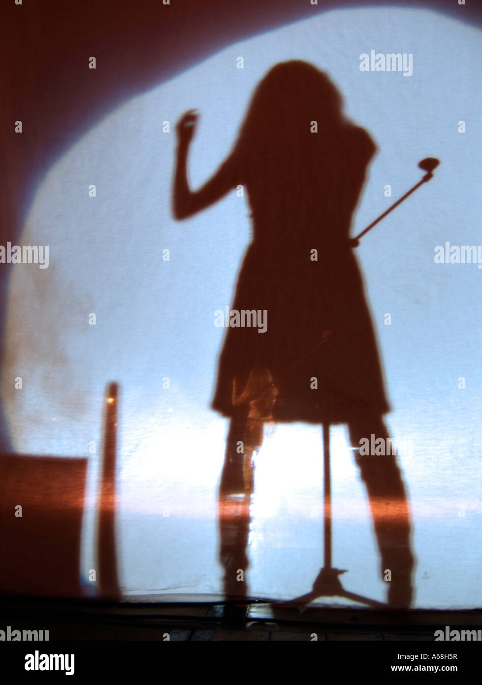 Singer on the stage Stock Photo - Alamy