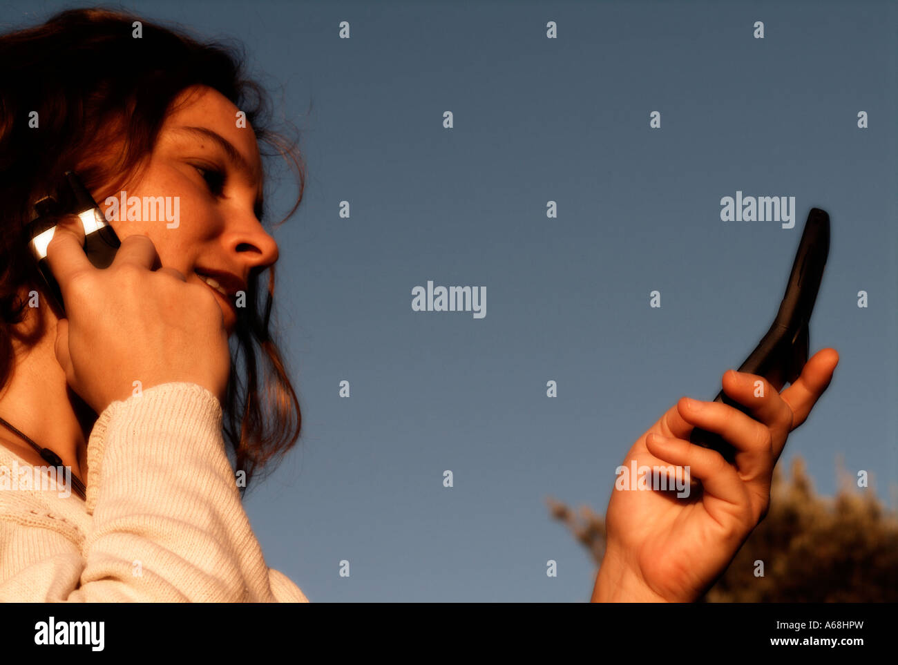 Girl calling another girl hi-res stock photography and images - Alamy