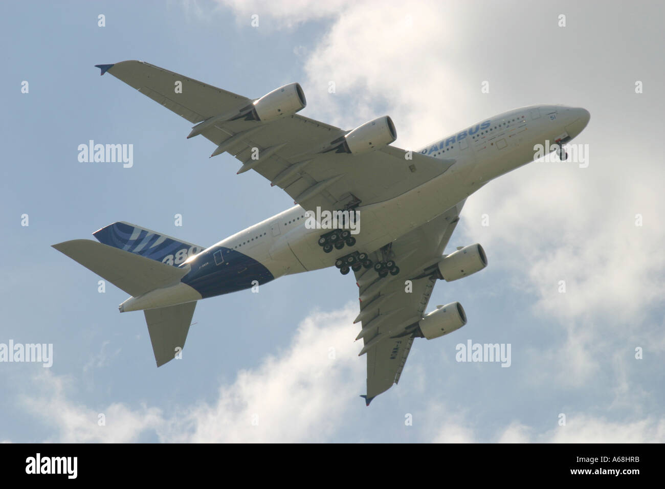An Airbus A380 Superjumbo at the Paris Airshow June 2005 Stock Photo ...