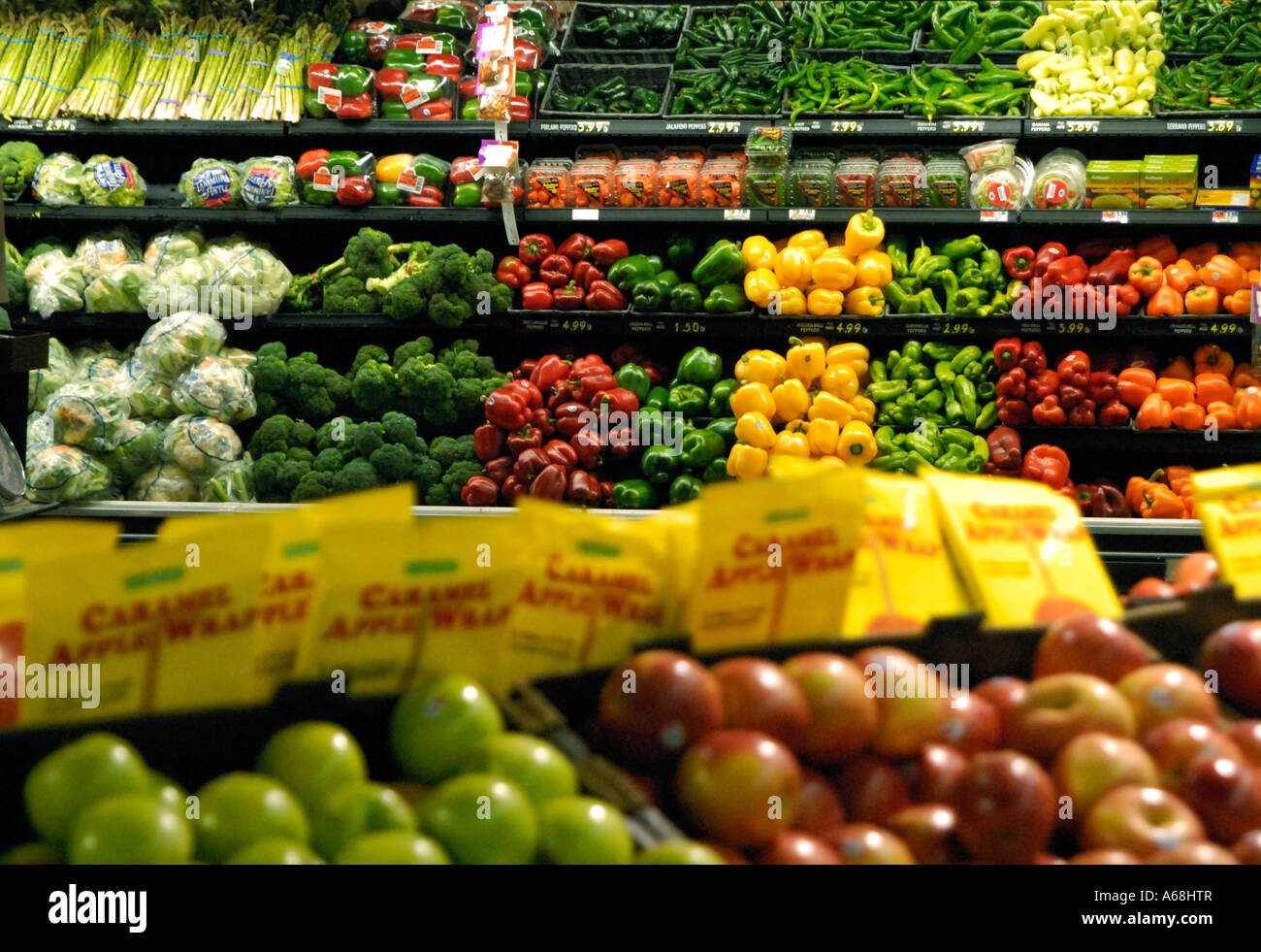 Produce section of a grocery store Stock Photo - Alamy Produce section of a grocery store Stock Photo - Alamy