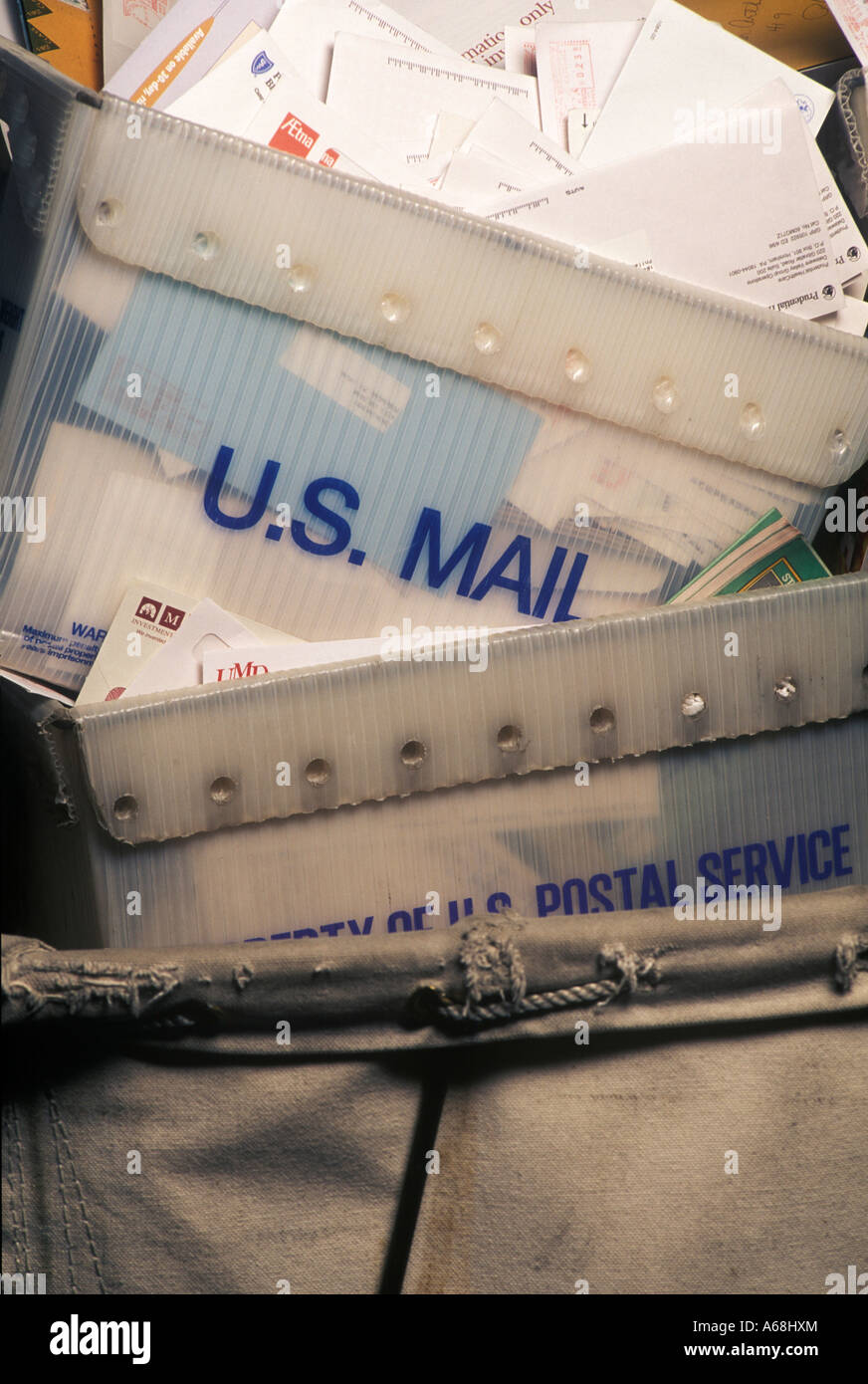 Carts of mail Stock Photo - Alamy