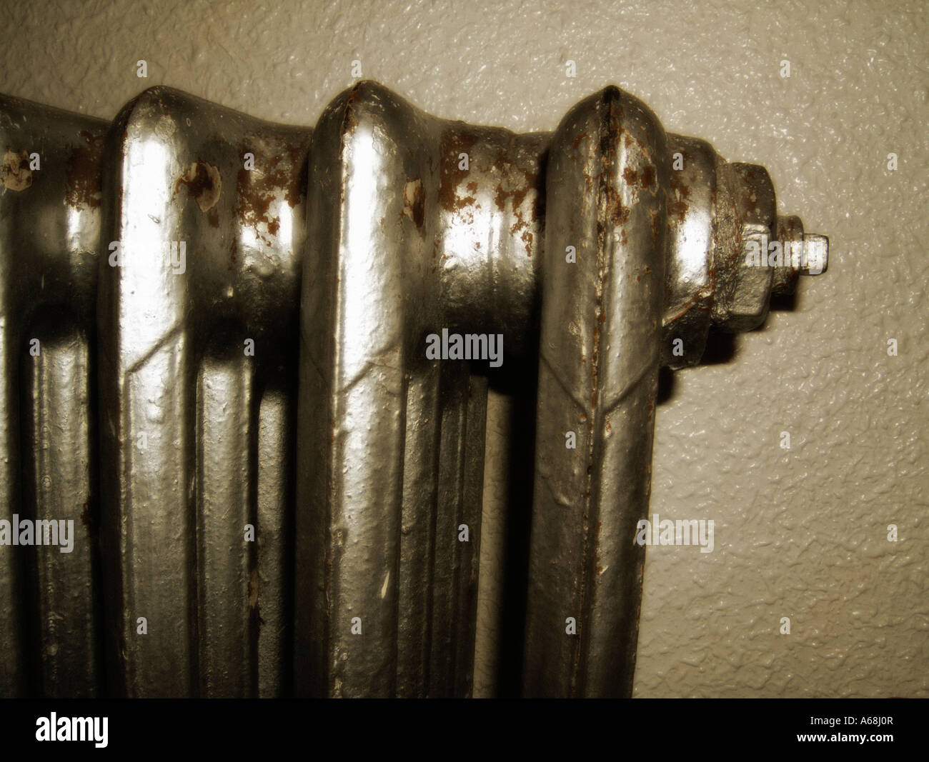 Old fashioned cast iron household radiator Stock Photo - Alamy