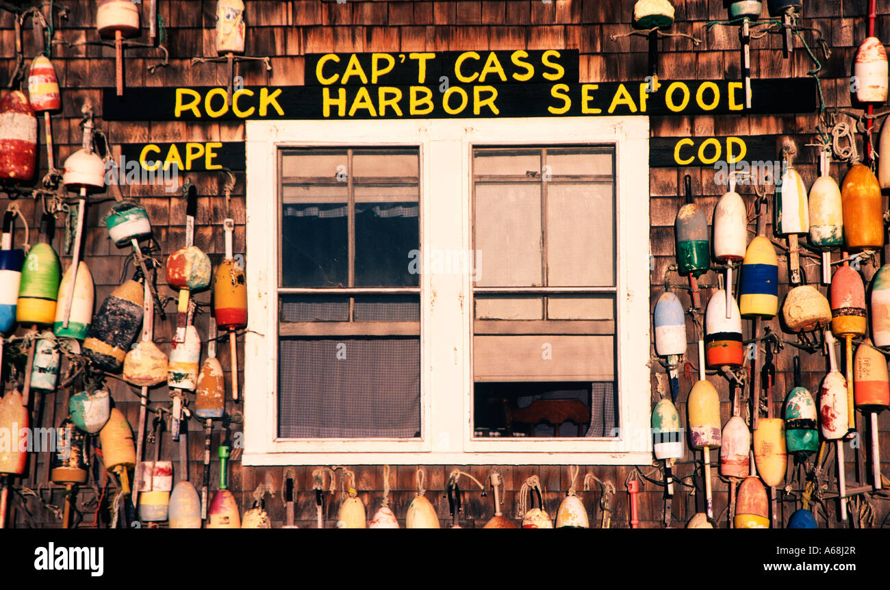 Captain Cass seafood shack Rock Harbor Orleans MA Stock Photo - Alamy