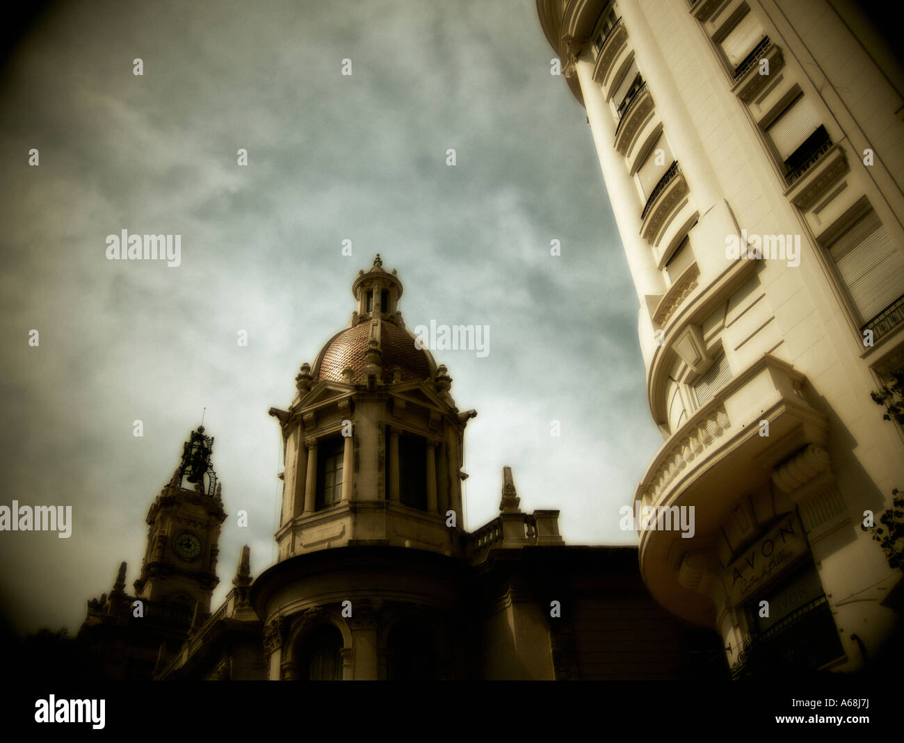 Side view of Town Hall. Valencia. Spain Stock Photo - Alamy