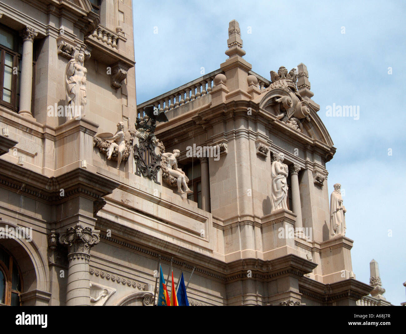 Valencia Town Hall. Valencia. Spain Stock Photo - Alamy
