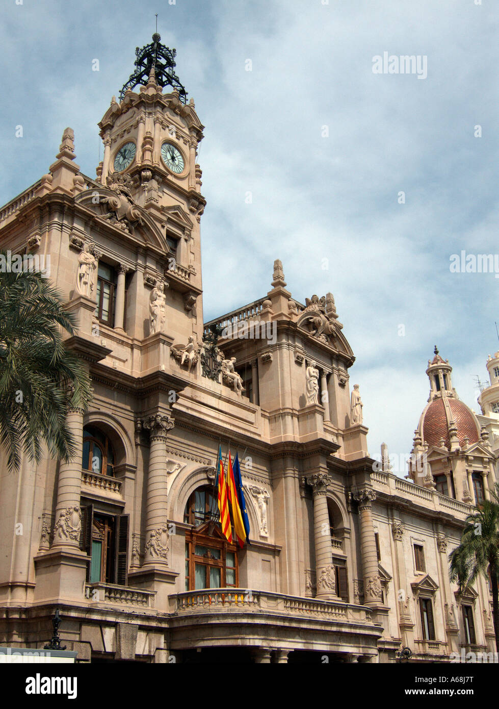 Valencia Town Hall. Valencia. Spain Stock Photo - Alamy