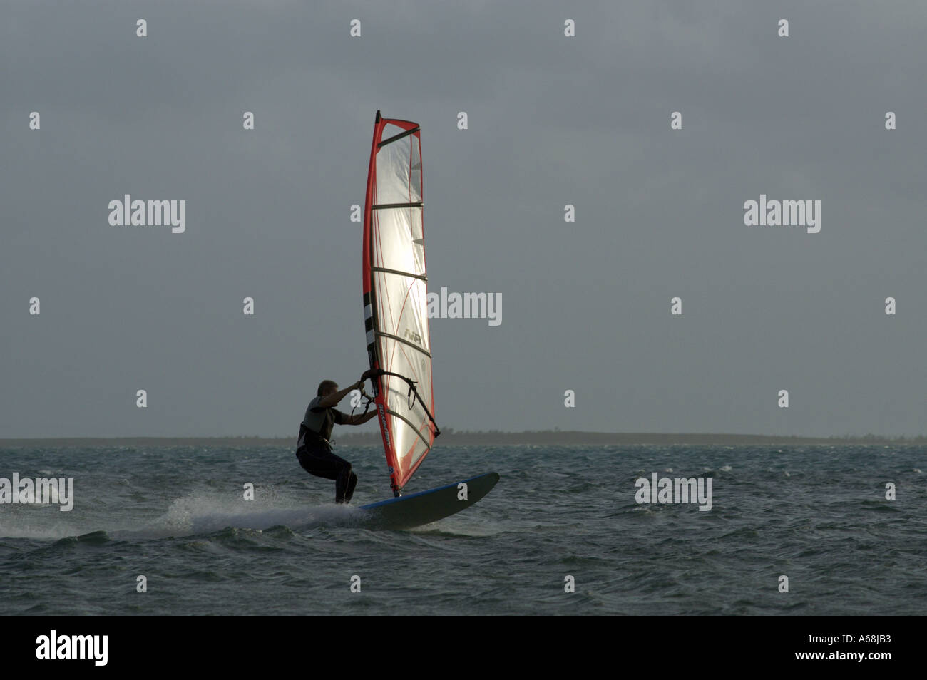windsurfer on the sea Stock Photo - Alamy