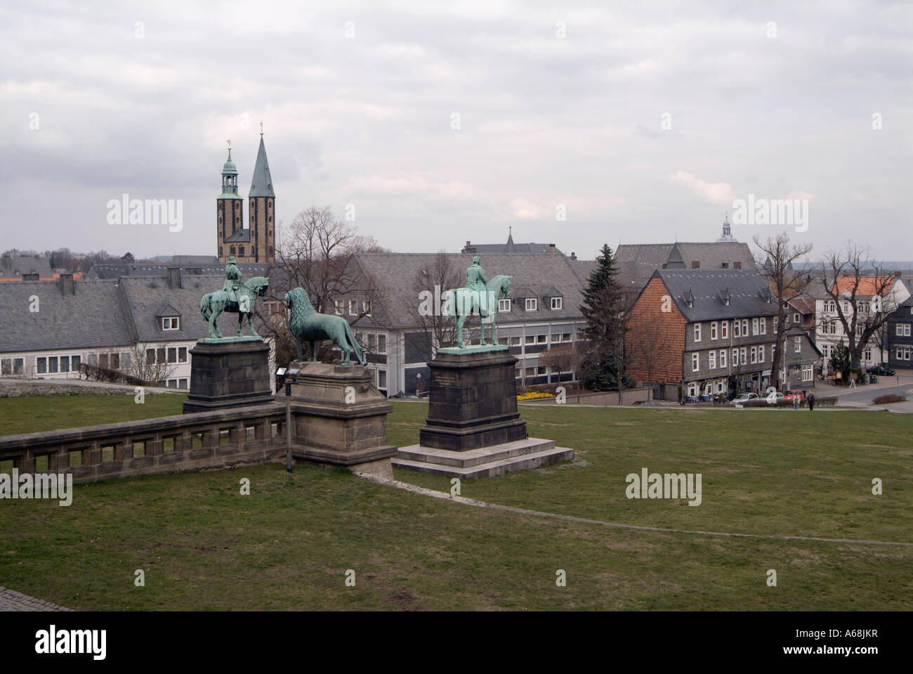 Medieval old town of Goslar. Harz Mountains. Lower Saxony. Germany ...