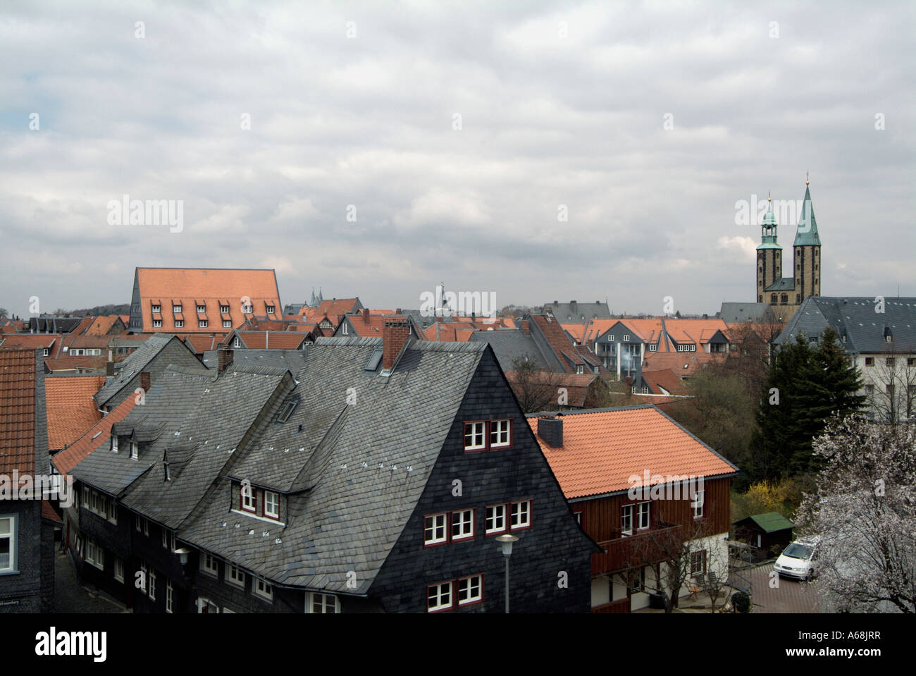 Medieval old town of Goslar. Harz Mountains. Lower Saxony. Germany ...