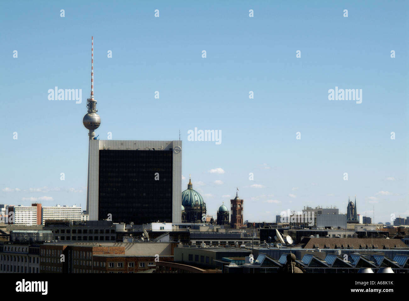 Panoramic view of Berlin from Reichstag Dome. Berlin, Tiergarten ...
